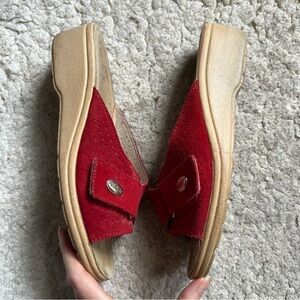 Fly Flot | Shoes | Fly Flot Cherry Red Suede Antislip Antishock Slip On ...